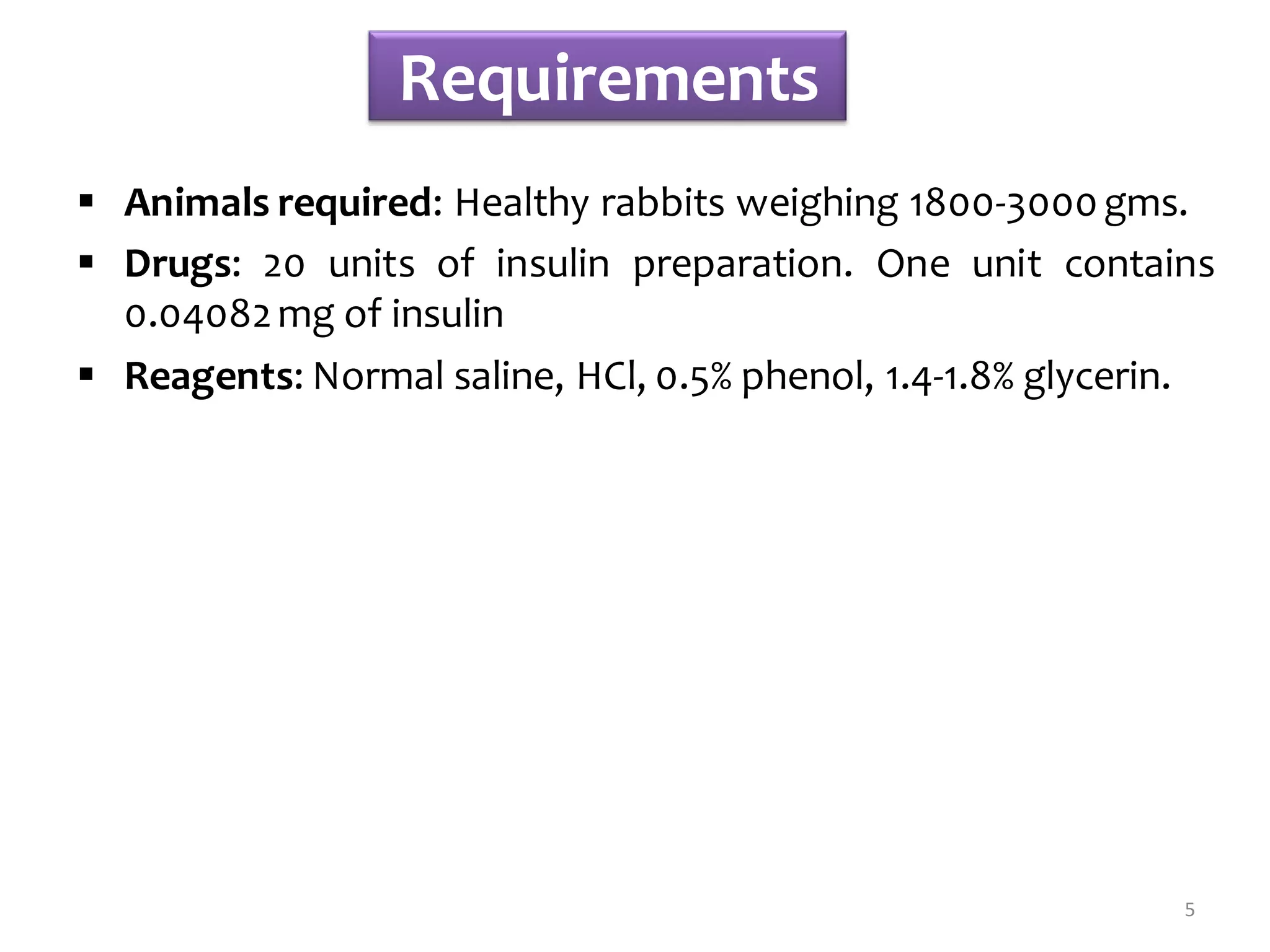 Expt. 8 Hypoglycemic effect of insulin in rabbit | PDF