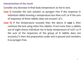 Expt. 9 Test for pyrogens ( rabbit method) | PDF | Chemistry | Science
