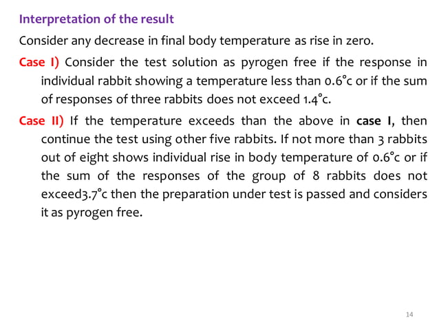 Expt. 9 Test for pyrogens ( rabbit method) | PDF | Chemistry | Science