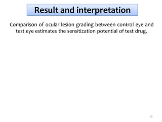 Expt. 11 Determination of acute eye irritation corrosion of a test ...