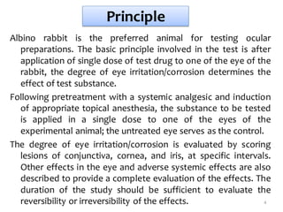 Expt. 11 Determination of acute eye irritation corrosion of a test ...