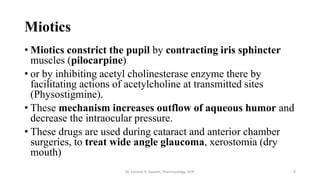 Expt.16 Study of Mydriatic and Miotic effects on rabbit.pptx