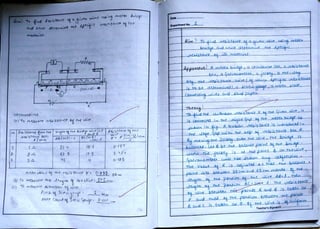 Chemistry Experiment pdf of class 12 based on a very important topic | PDF
