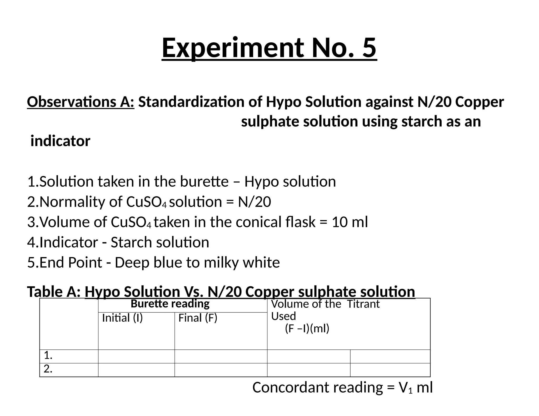 Expt - Copper Sulphate.pptx for engineering students | PPTX