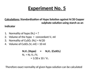 Expt - Copper Sulphate.pptx for engineering students | PPTX