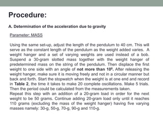Simple Pendulum and Mass-Spring System in SHM | PPTX