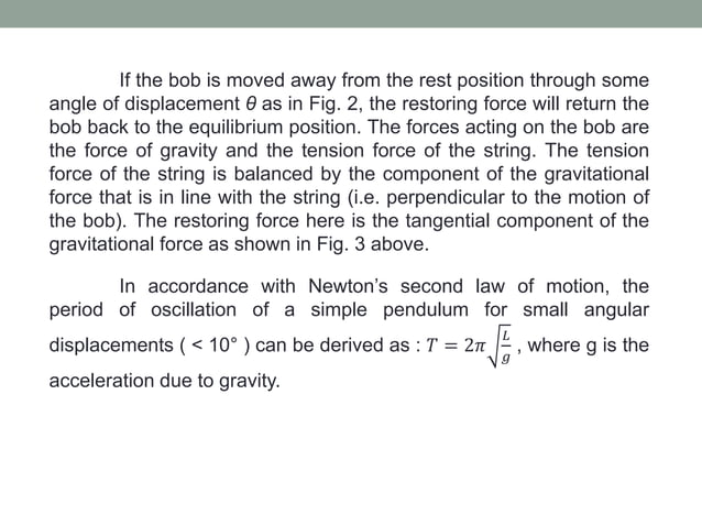 Simple Pendulum and Mass-Spring System in SHM | PPTX | Physics | Science