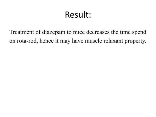 Expt 10 Effects of skeletal muscle relaxants using rota-rod apparatus ...