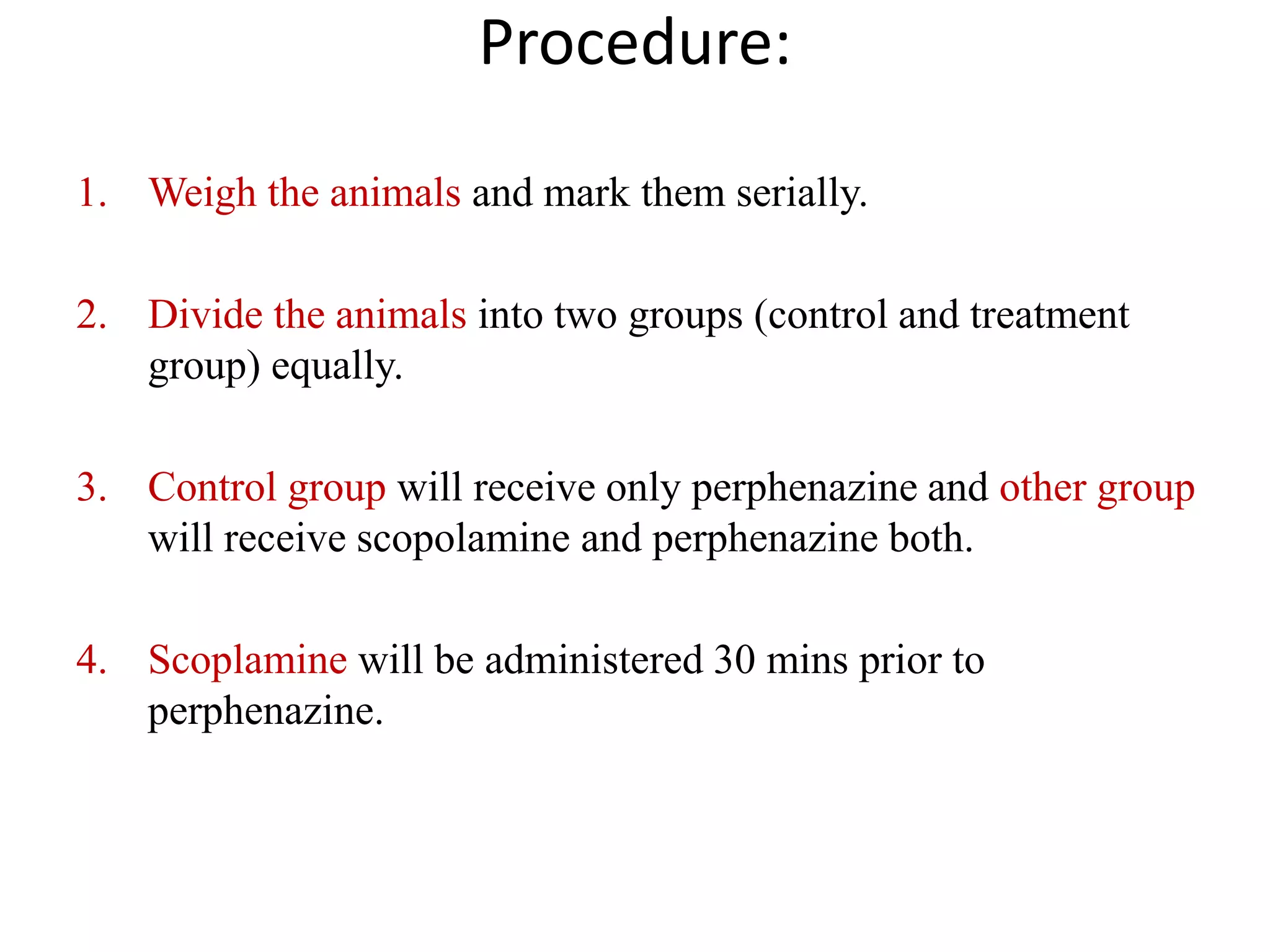 Expt 13 Study of stereotype and anti-catatonic activity of drugs on ...