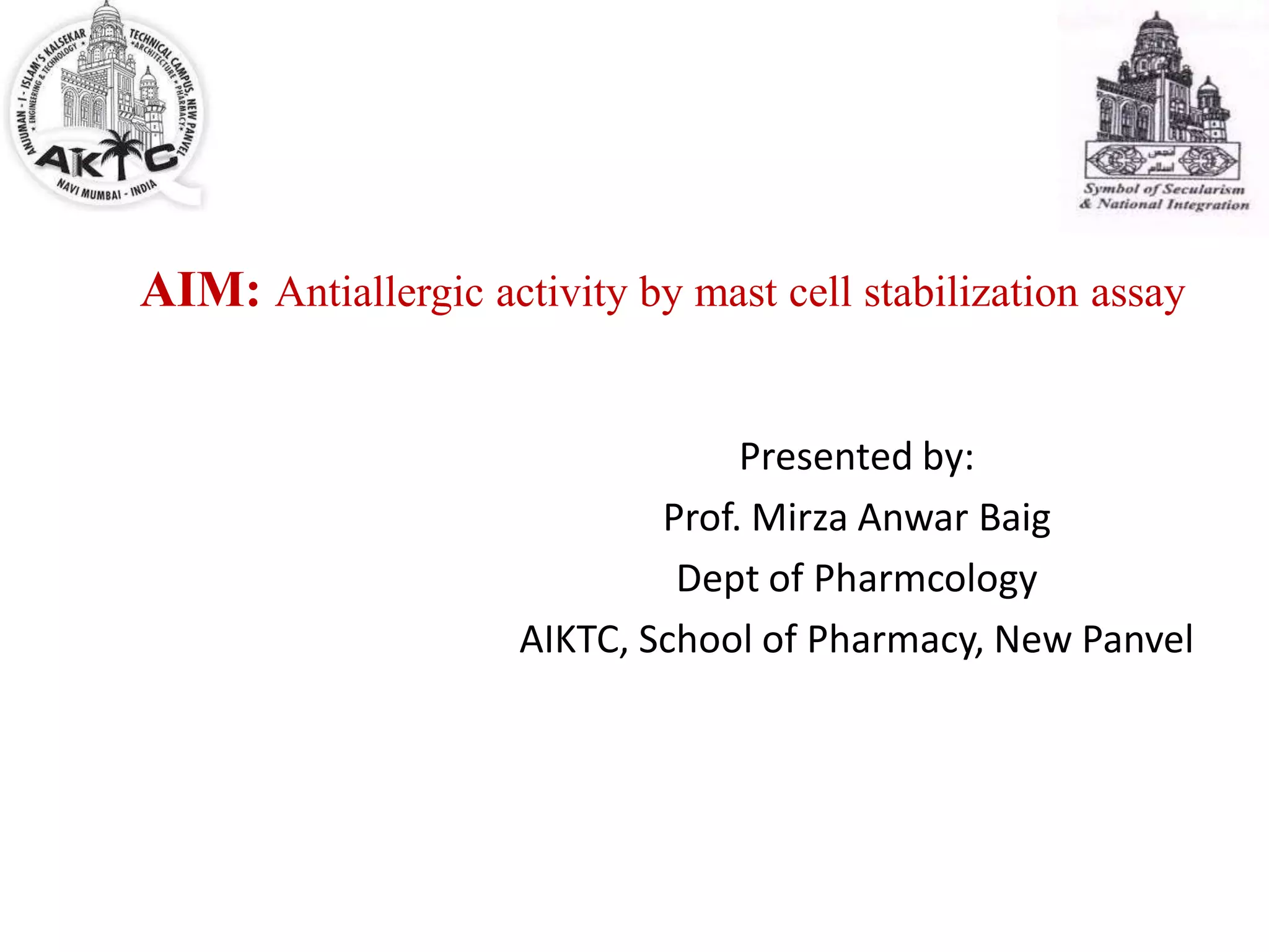 Expt 2 drug allergy | PPT