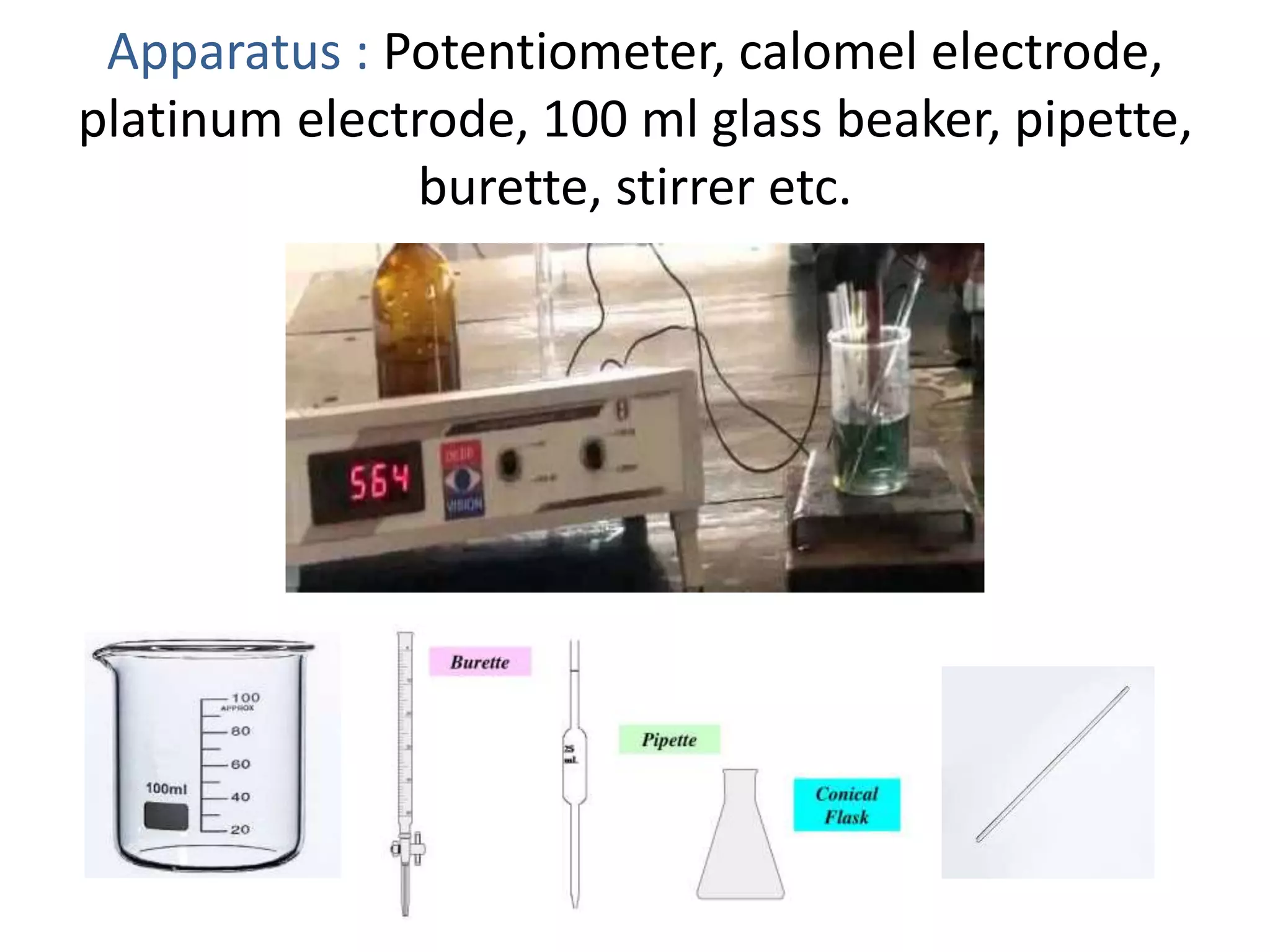 Determination of strength of HCl potentiometrically | PPTX