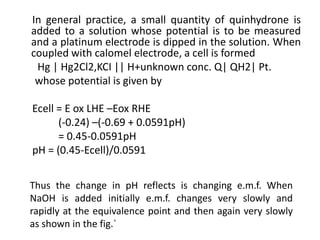 Determination of strength of HCl potentiometrically | PPTX