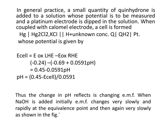 Determination of strength of HCl potentiometrically | PPTX