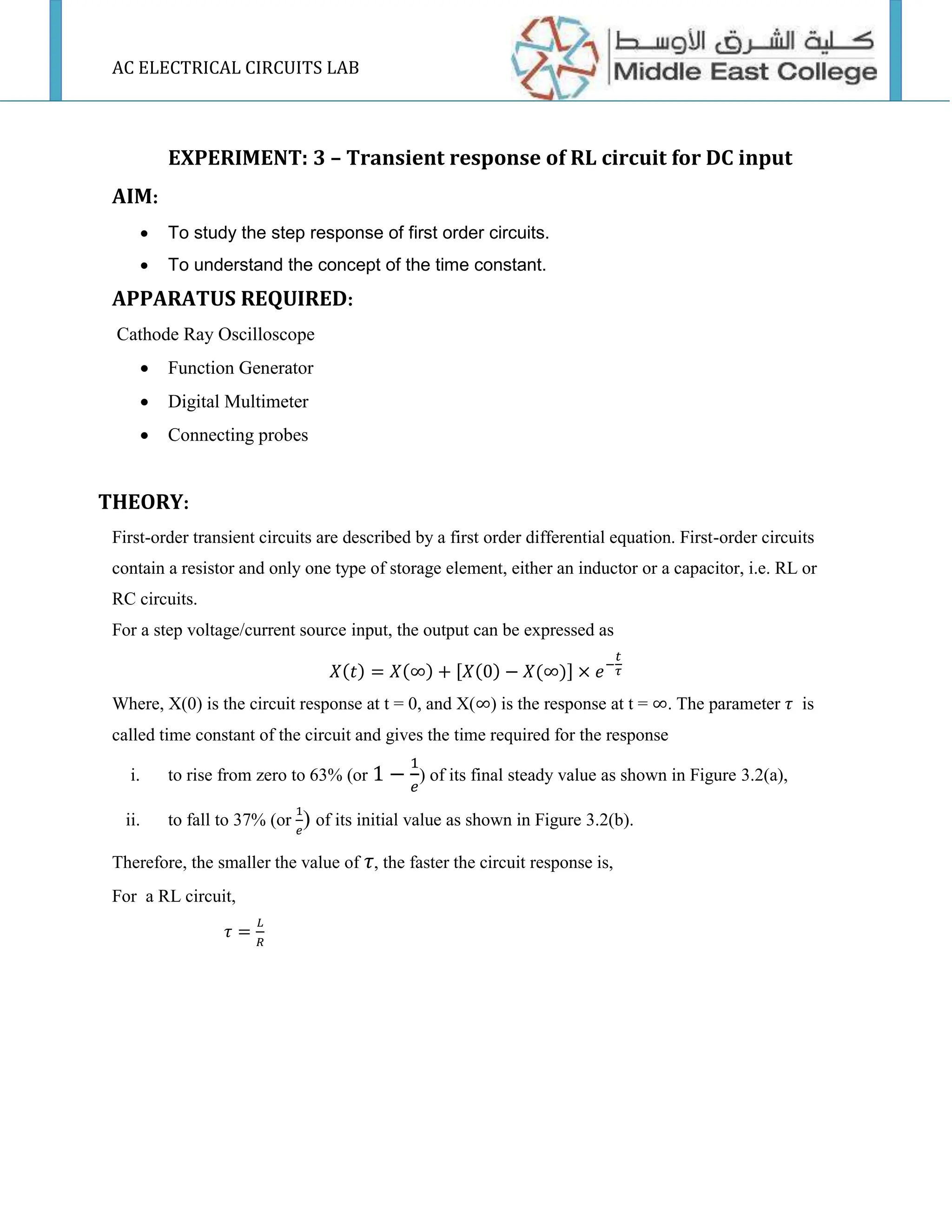 Experiment 3 on DIgital Signal processing | DOCX