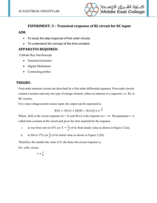 Experiment 3 on DIgital Signal processing | DOCX
