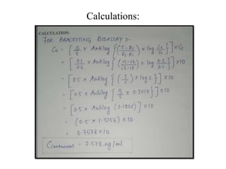 Expt 3 Bracketing bioassay | PDF