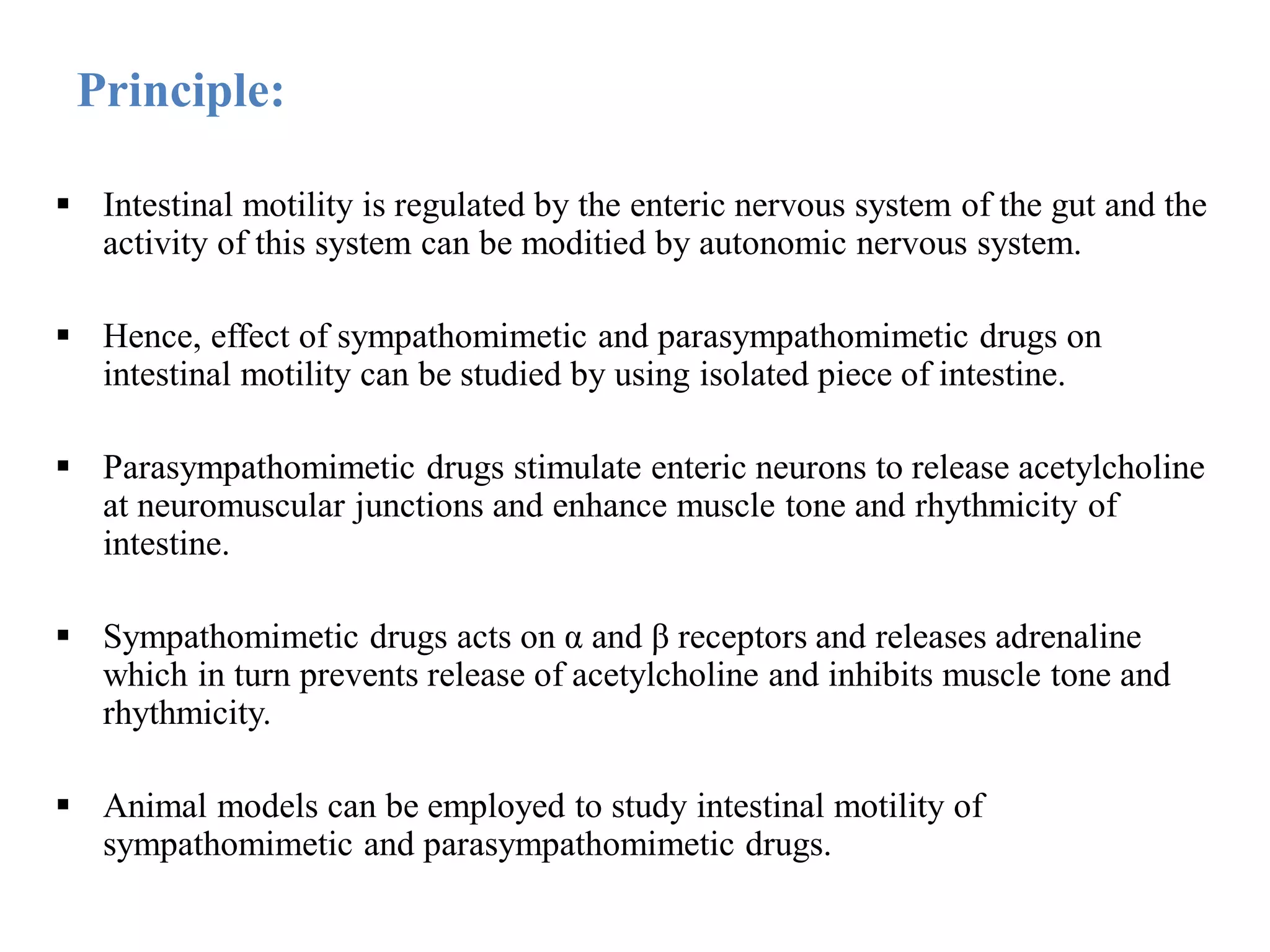 Expt 5- To determine the drug effect on gastrointestinal motility in ...
