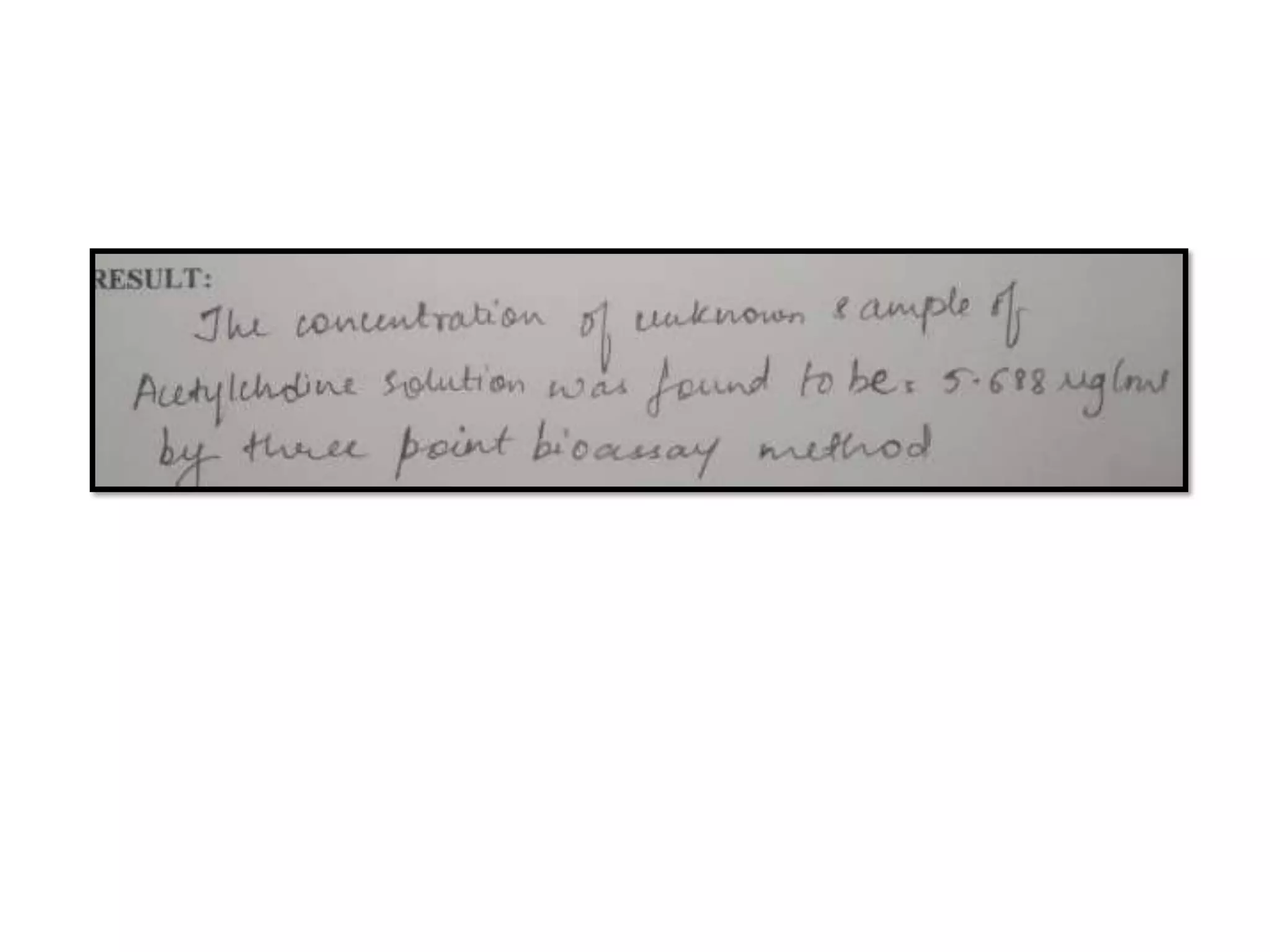 Expt 5 three point bioassay | PDF