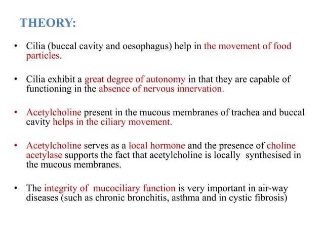 Expt 8 Effect of drugs on ciliary motility of frog oesophagus | PPTX