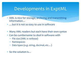247th ACS Meeting: Experiment Markup Language (ExptML) | PPT