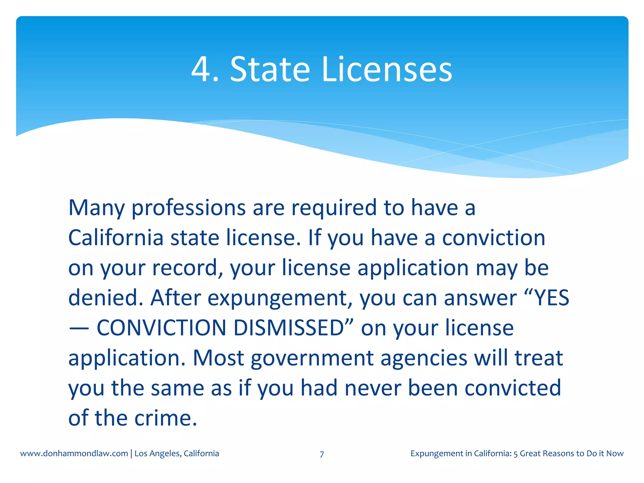 Expungement in California: 5 Reasons to Do it Now | PPT