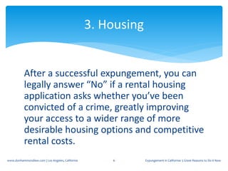 Expungement in California: 5 Reasons to Do it Now | PPTX