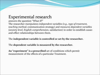 Experimental Research