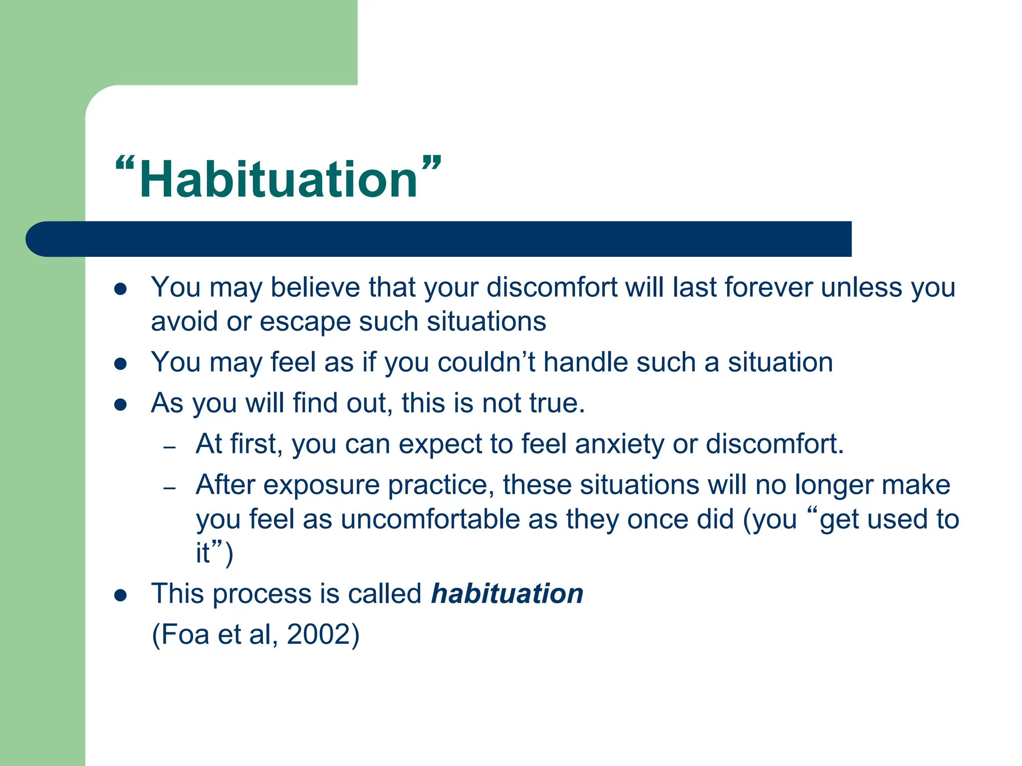 Exposure and Response Prevention presentation | PDF