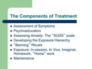 Exposure and Response Prevention presentation | PDF
