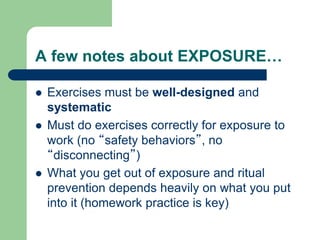 Exposure and Response Prevention presentation | PDF