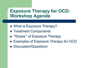 Exposure and Response Prevention presentation | PDF