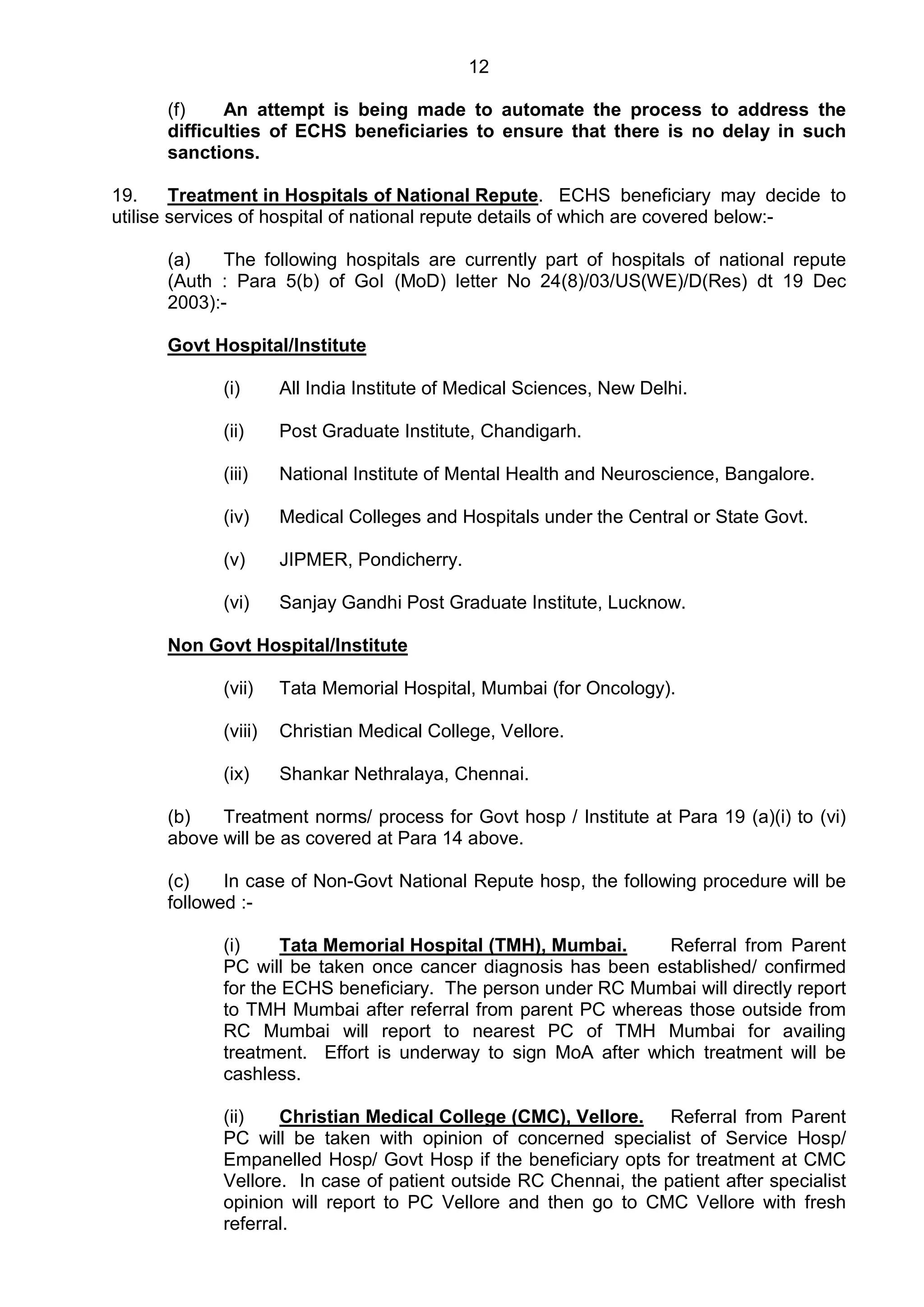 Ex servicemen welfare scheme | PDF