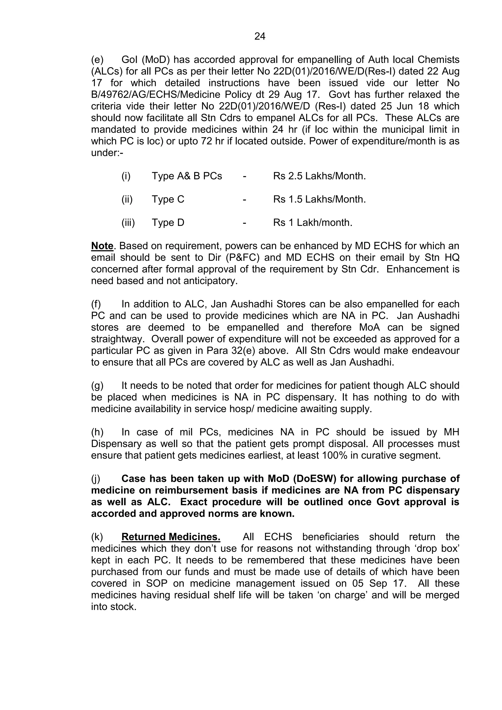 Ex servicemen welfare scheme | PDF