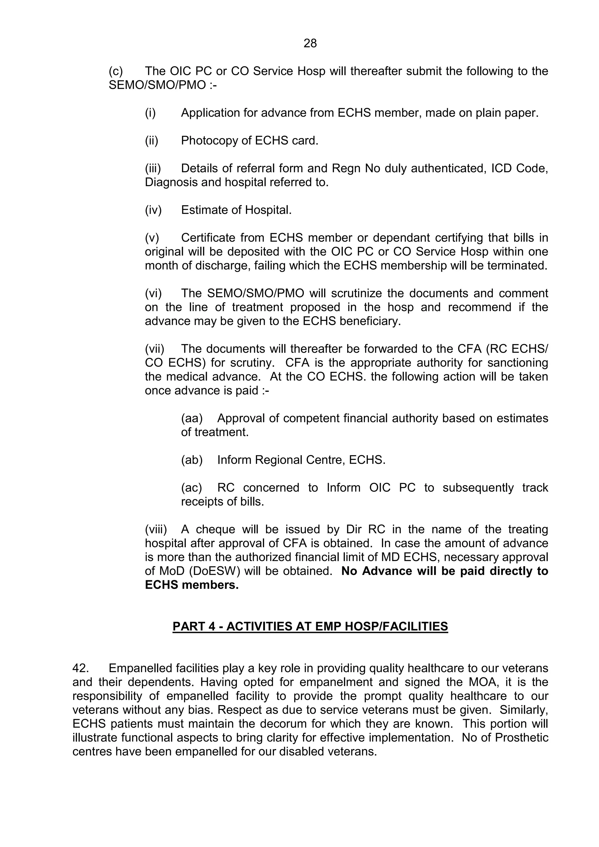Ex servicemen welfare scheme | PDF