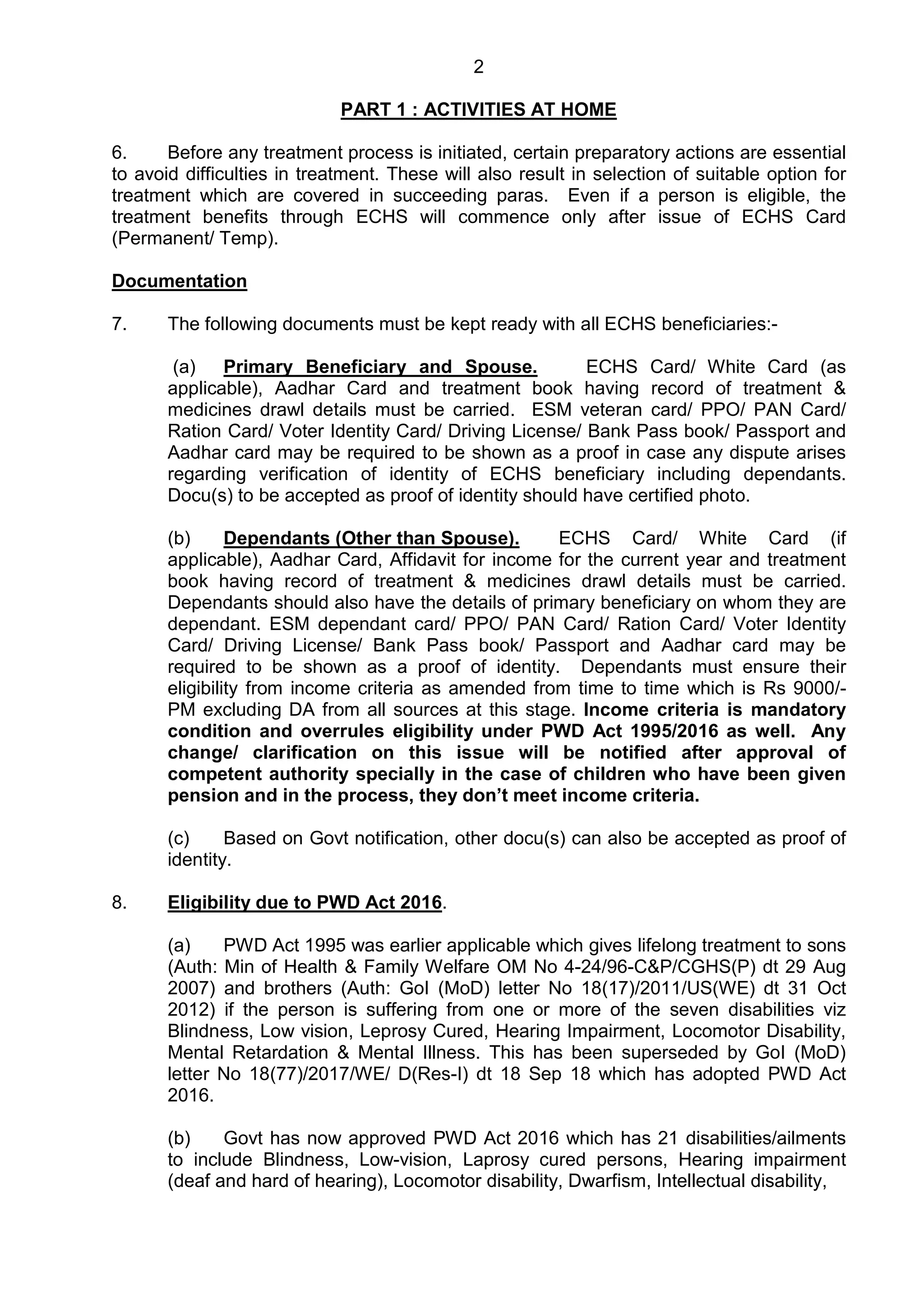 Ex servicemen welfare scheme | PDF