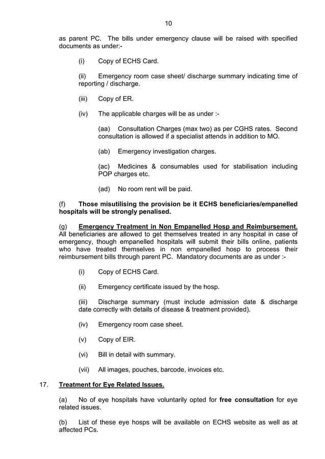 Ex servicemen welfare scheme | PDF