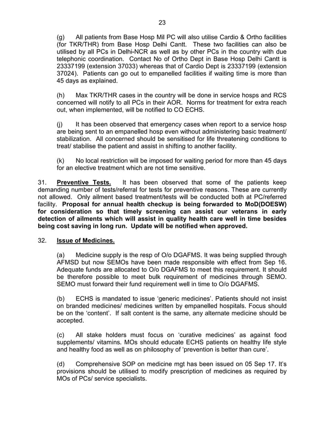 Ex servicemen welfare scheme | PDF
