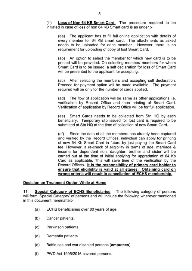 Ex servicemen welfare scheme | PDF