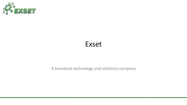 Exset company overview3 | PPT