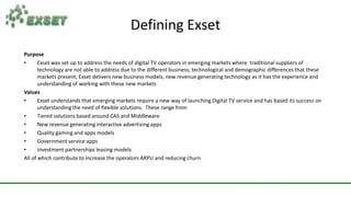 Exset company overview3 | PPT
