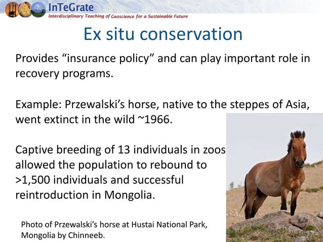 Biodiversity Conservation (In Situ and Ex situ conservation | PPTX ...