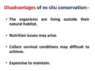 Ex situ conservation | PPTX