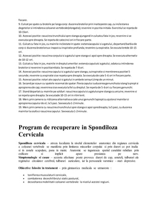 Ex spondiloza | DOCX