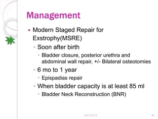 Bladder Exstophy and Epispadias | PPTX