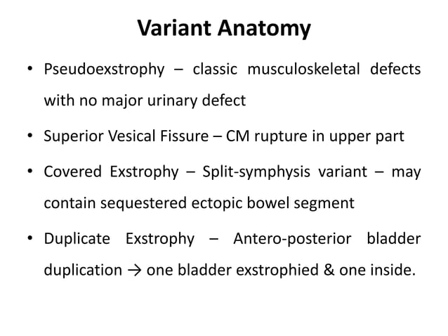 Exstrophy Epispadias complex | PPT