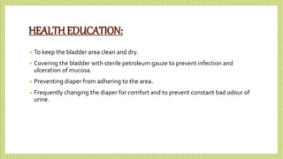 Exstrophy of bladder | PPTX