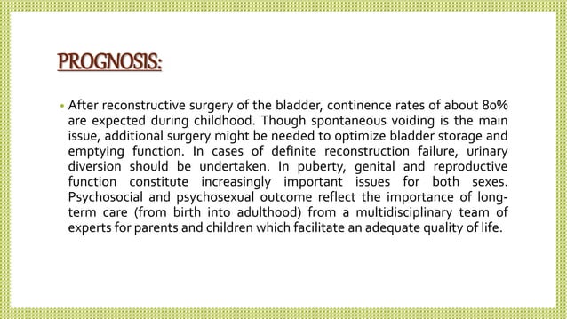 Exstrophy of bladder | PPTX