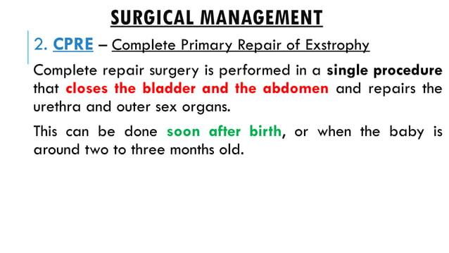 exstrophy of bladder/ urinary bladder extrophy.pptx | Reproductive ...
