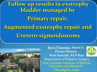 Exstrophy results for world congress | PPT