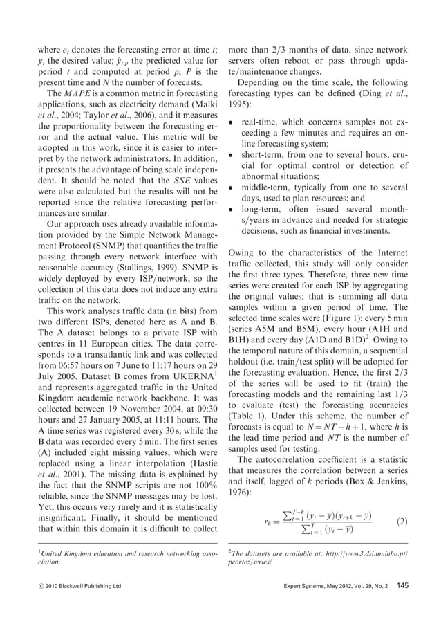 Multi Scale Internet Traffic Forecasting Pdf